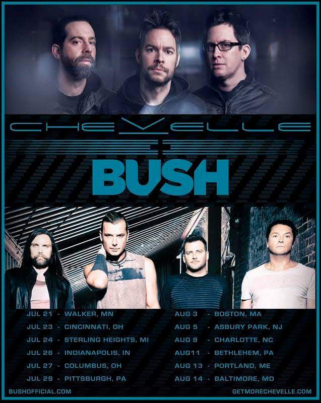 Chevelle & Bush Announce 2016 U.S. Tour – Metal Anarchy