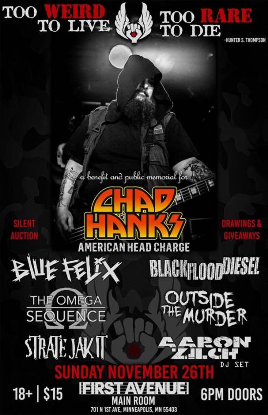 American Head Charge Bassist Chad Hanks Passes Away – Metal Anarchy