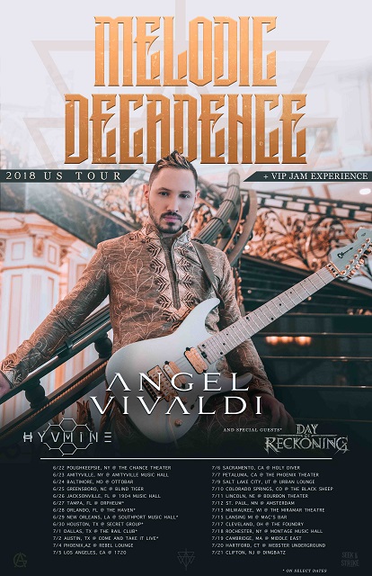 Angel Vivaldi Announces “Melodic Decadence” Tour – Metal Anarchy