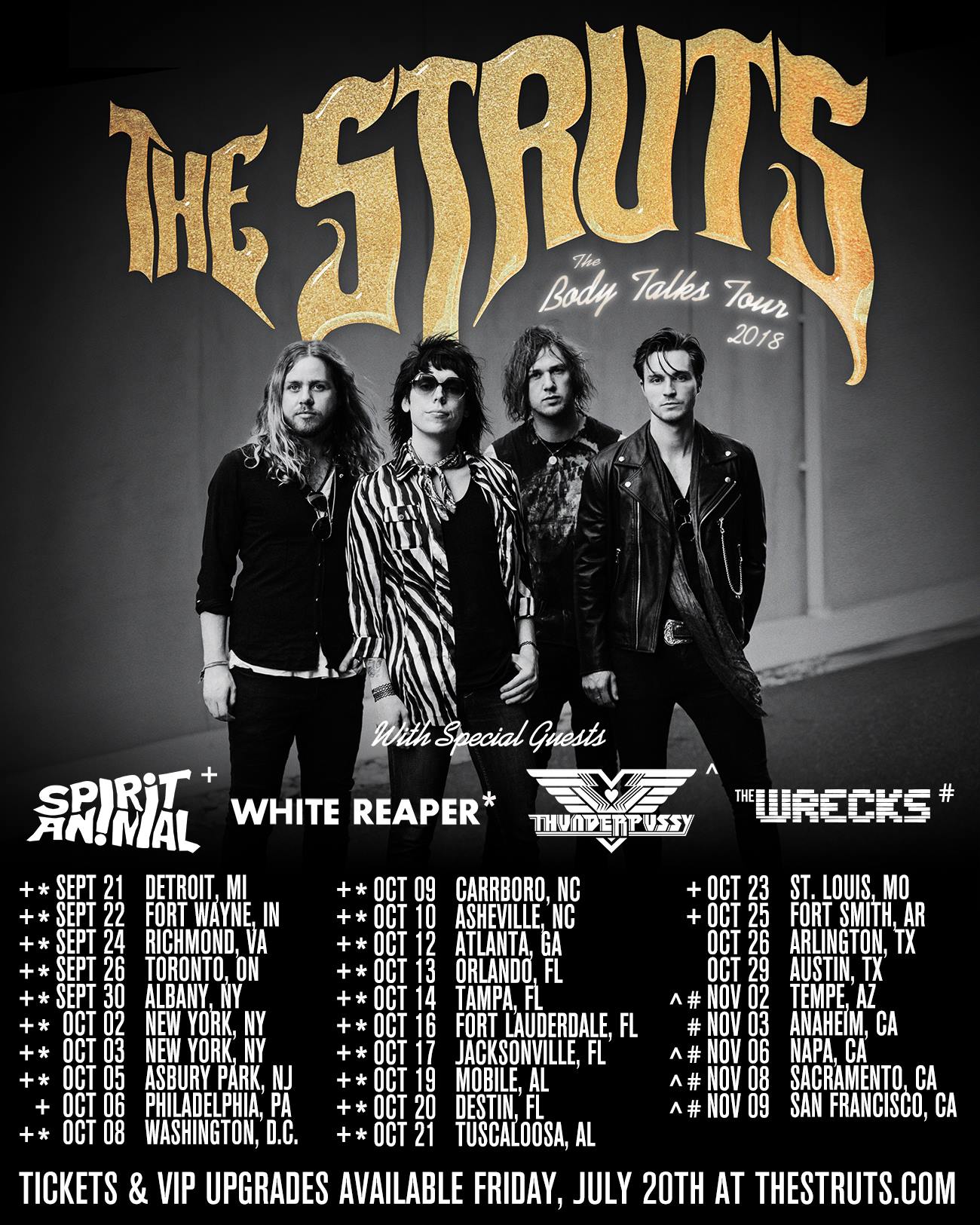 The Struts Announce Fall North American Tour – Metal Anarchy