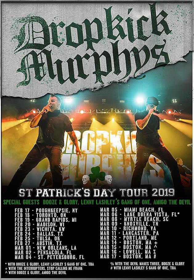 Dropkick Murphys Announce 2019 “St. Patrick’s Day Tour” – Metal Anarchy
