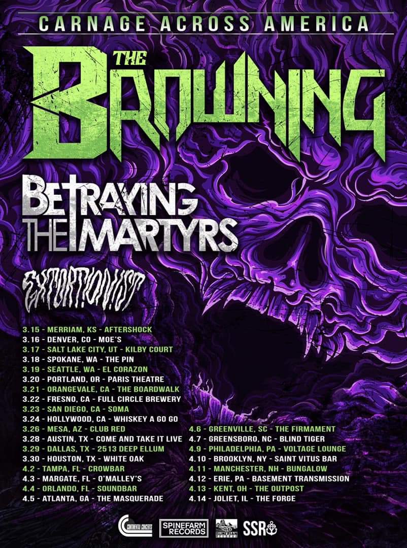 The Browning Announce U.S. Tour With Betraying The Martyrs ...