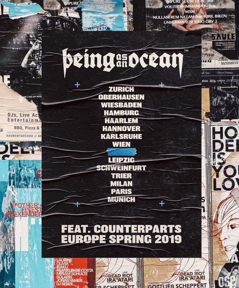 Being As An Ocean Announce European Tour With Counterparts – Metal Anarchy