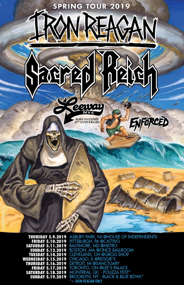 Iron Reagan, Sacred Reich, Leeway, & Enforced Announce Spring Tour ...