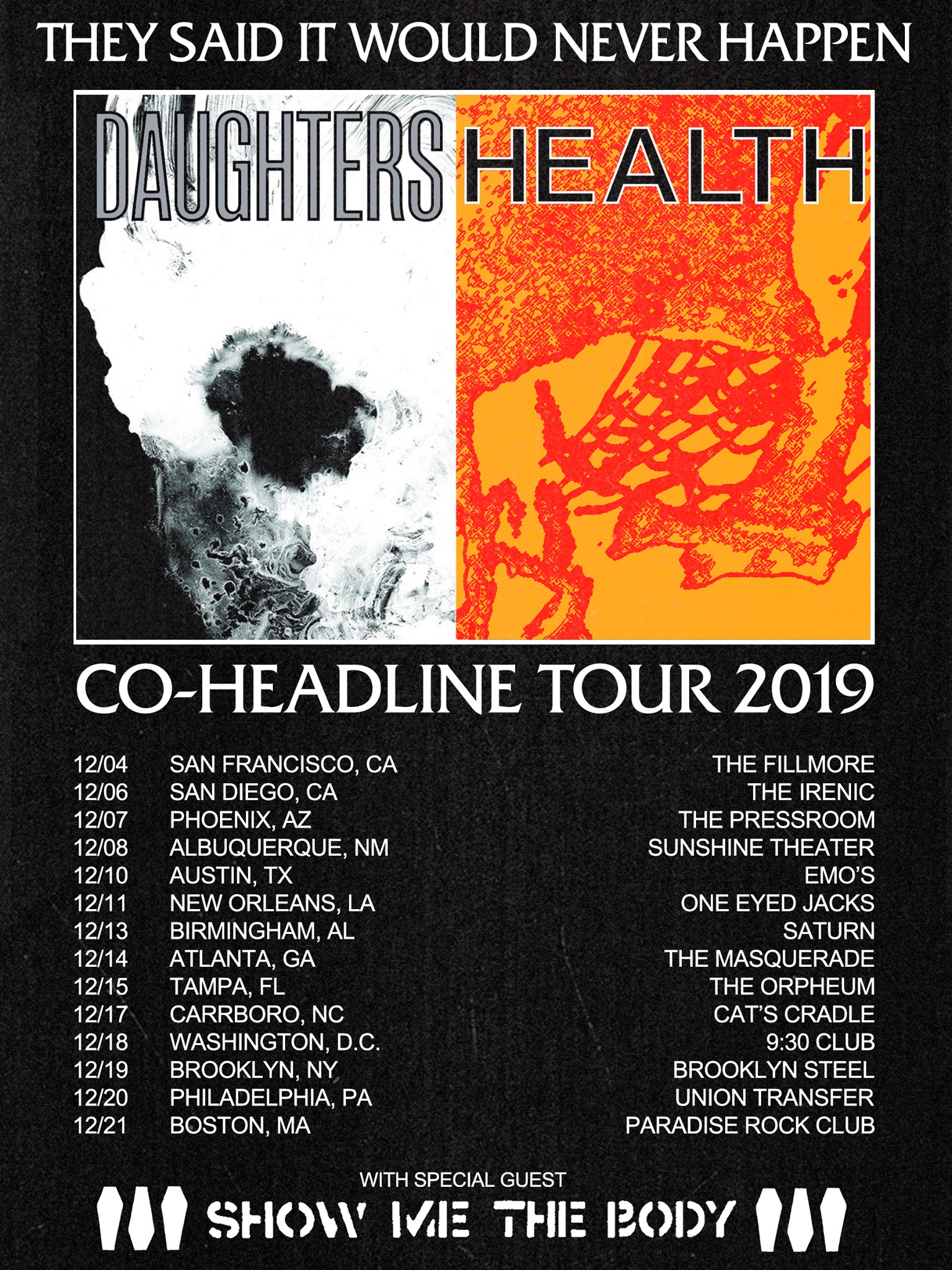 Daughters & HEALTH Announce Fall Co-Headlining Tour – Metal Anarchy