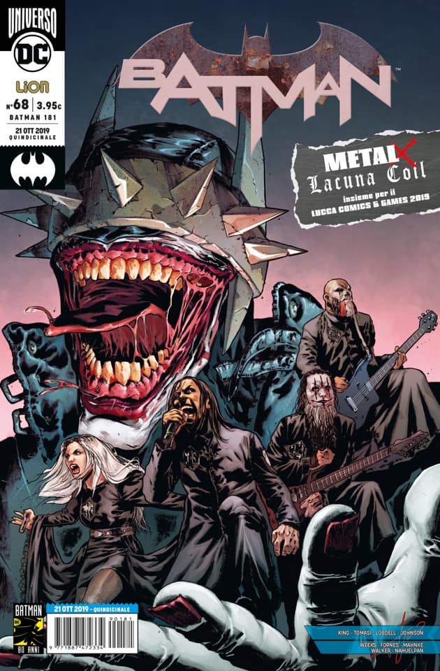 Lacuna Coil Featured On Cover Of Upcoming Batman Comic – Metal Anarchy