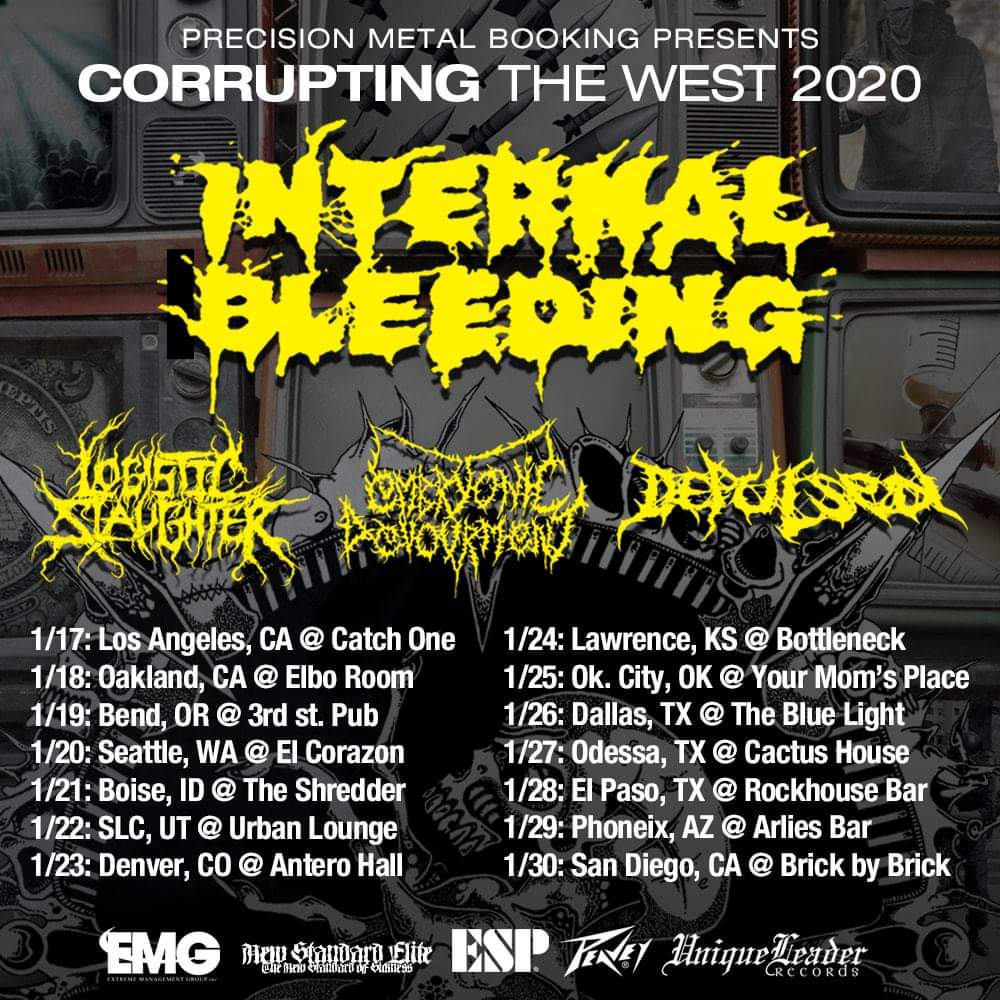 Internal Bleeding Announce West Coast Tour – Metal Anarchy