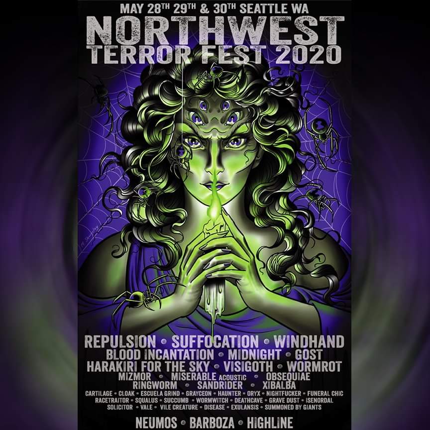 Repulsion, Suffocation, Windhand, Etc. Set For 2020 Northwest Terror ...
