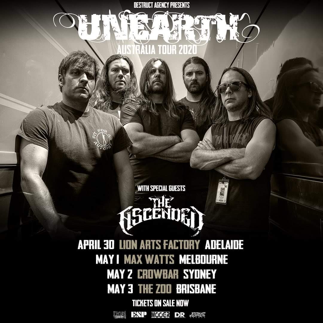 Unearth Announce Australian Tour – Metal Anarchy