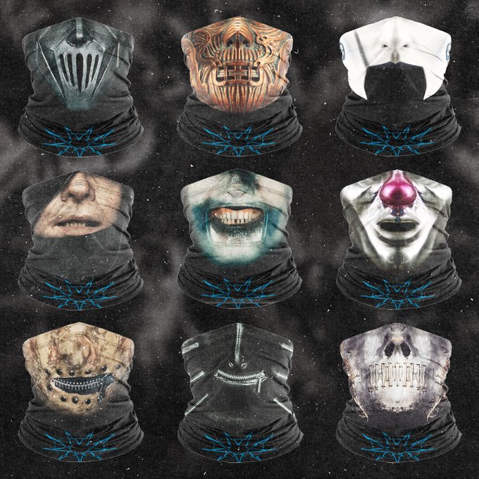 Slipknot To Release New Neck Gaiters Featuring Their Masks, Seemingly ...