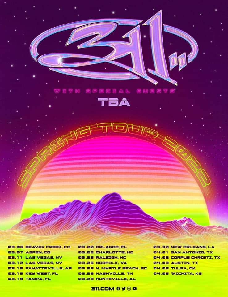 311 Announce Spring U.S. Tour – Metal Anarchy