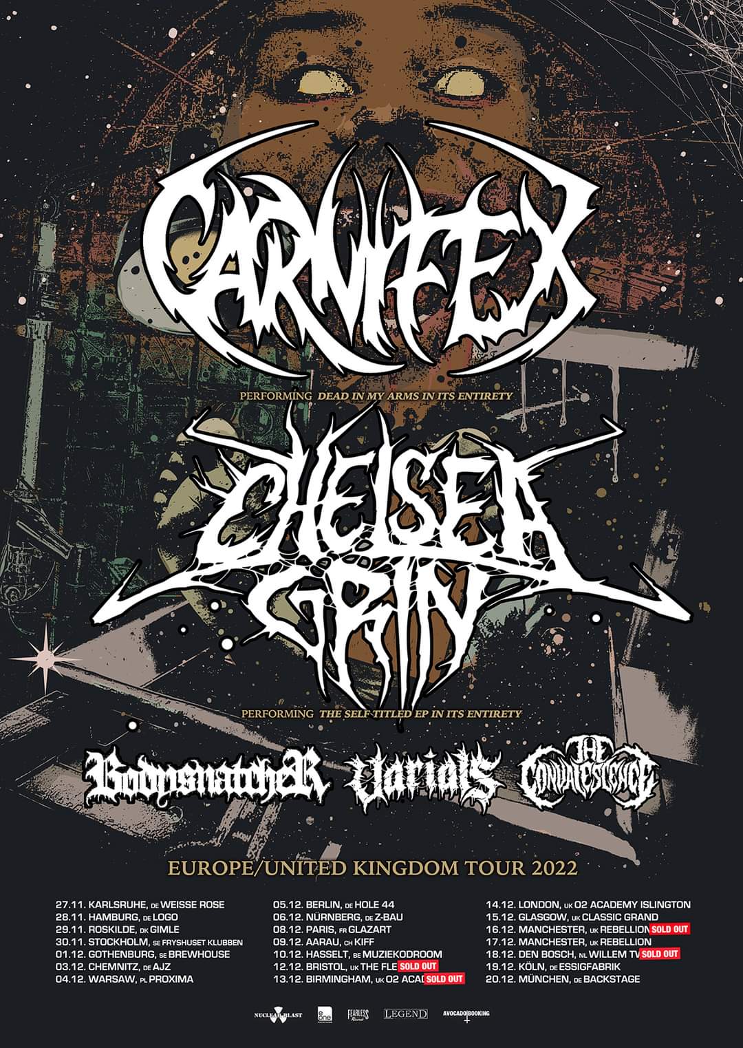 Carnifex To Perform “Dead In My Arms” And Chelsea Grin To Perform Self ...