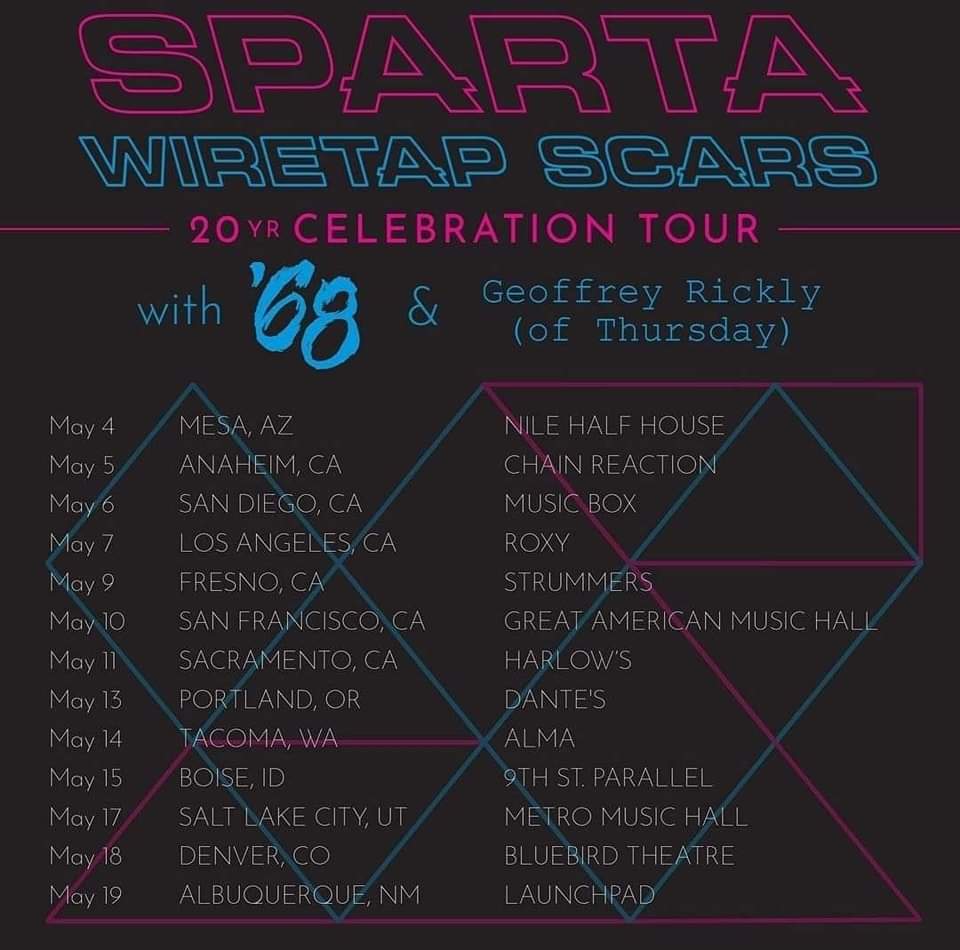 Sparta Announce “Wiretap Scars” 20th Anniversary Tour – Metal Anarchy