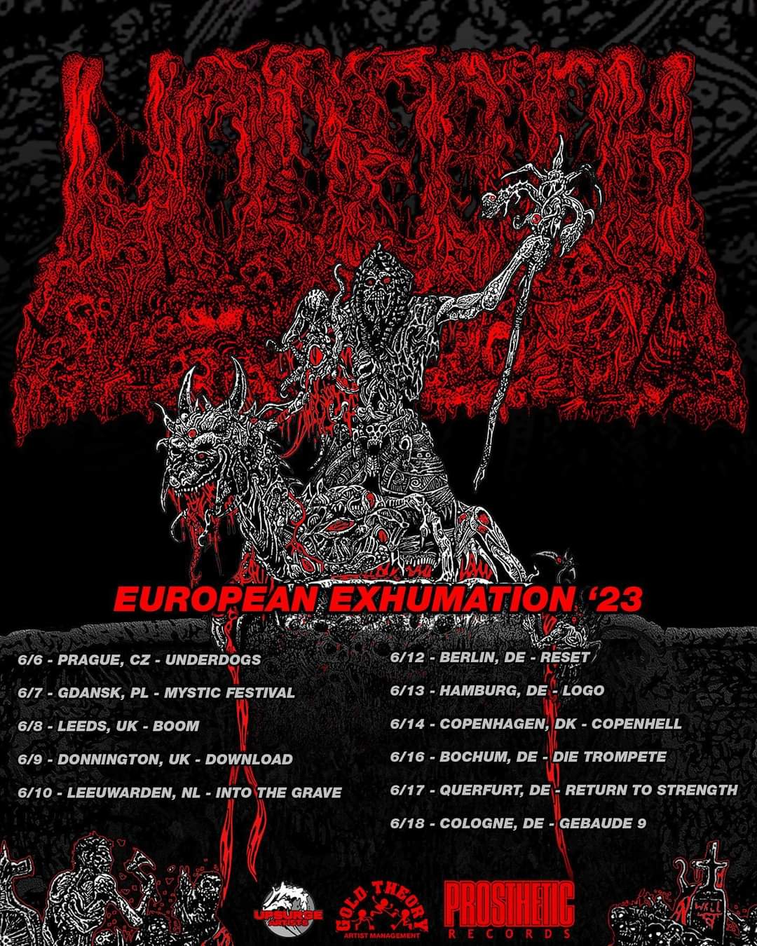 Undeath Announce June European/UK Tour – Metal Anarchy