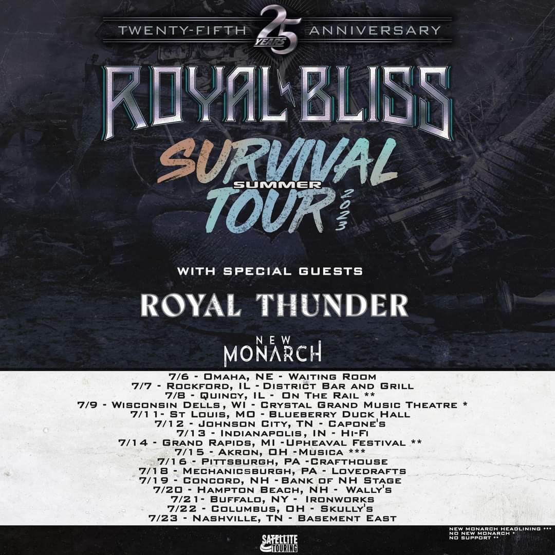 Royal Bliss Announce U.S. Tour With Royal Thunder And New Monarch ...
