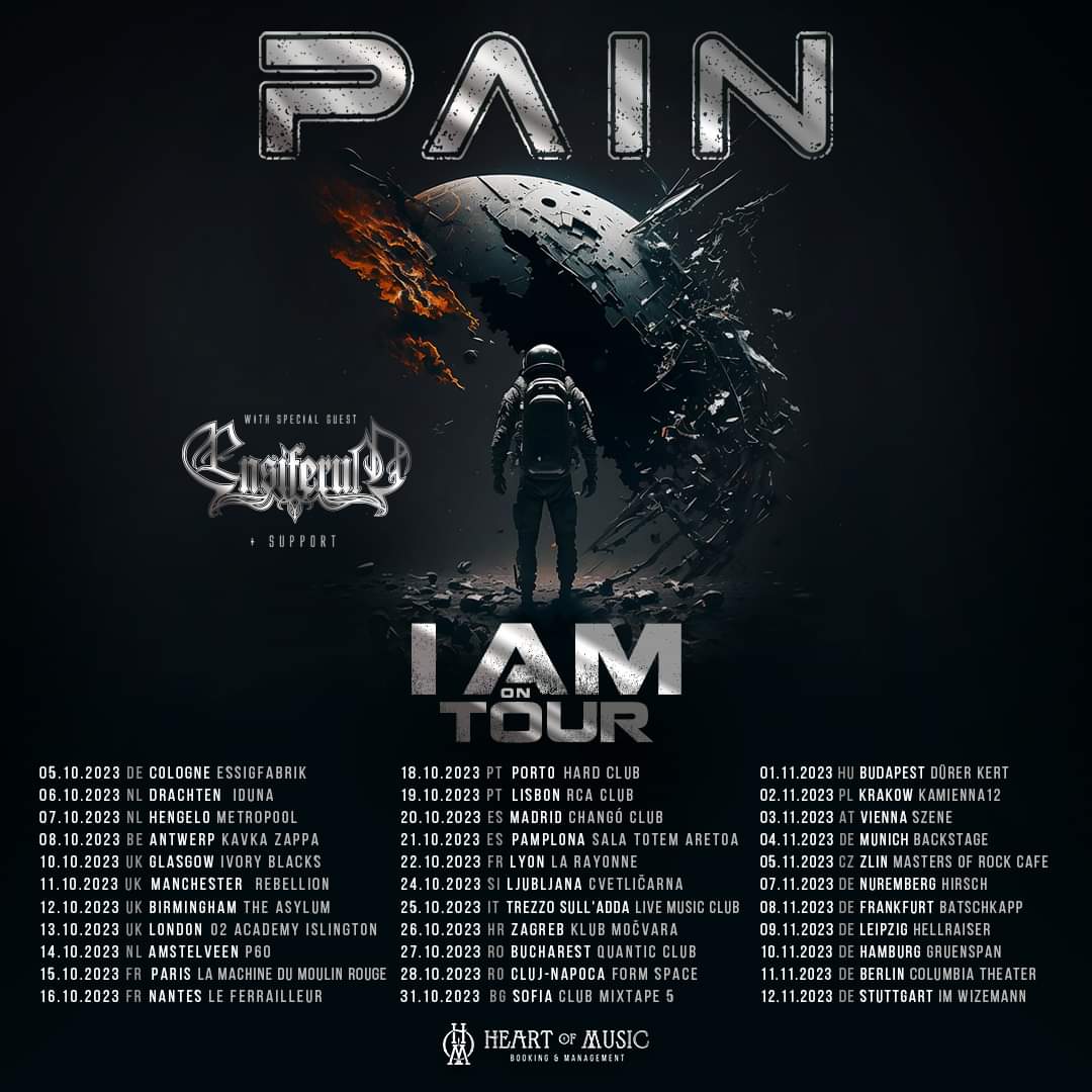PAIN Announce European/UK Tour With Ensiferum – Metal Anarchy