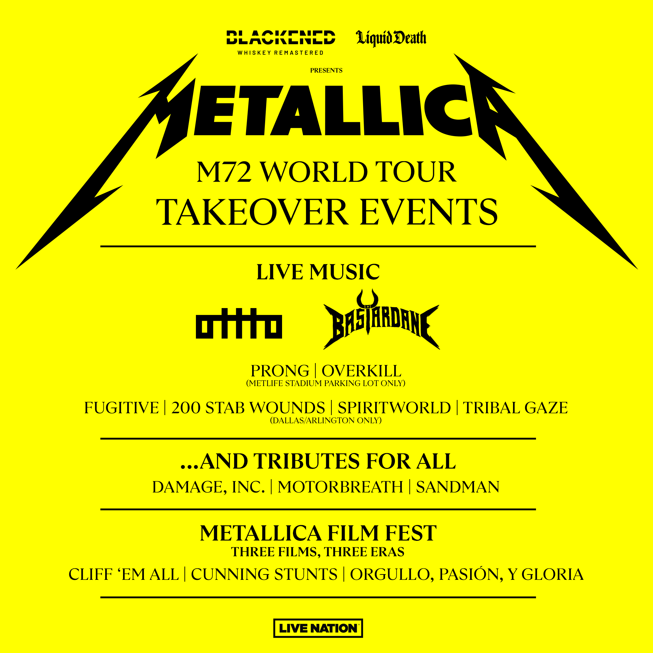 Metallica Announce “M72” Weekend Takeover Events – Metal Anarchy