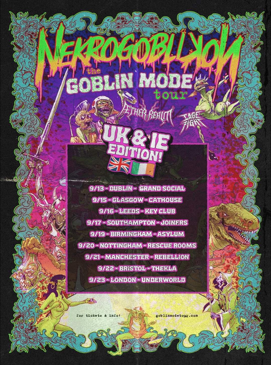 Nekrogoblikon Announce UK/Ireland Tour With Æther Realm And Cage Fight ...