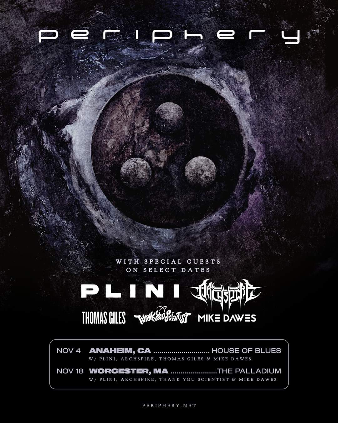 Periphery Announce Anaheim, CA And Worcester, MA Shows – Metal Anarchy