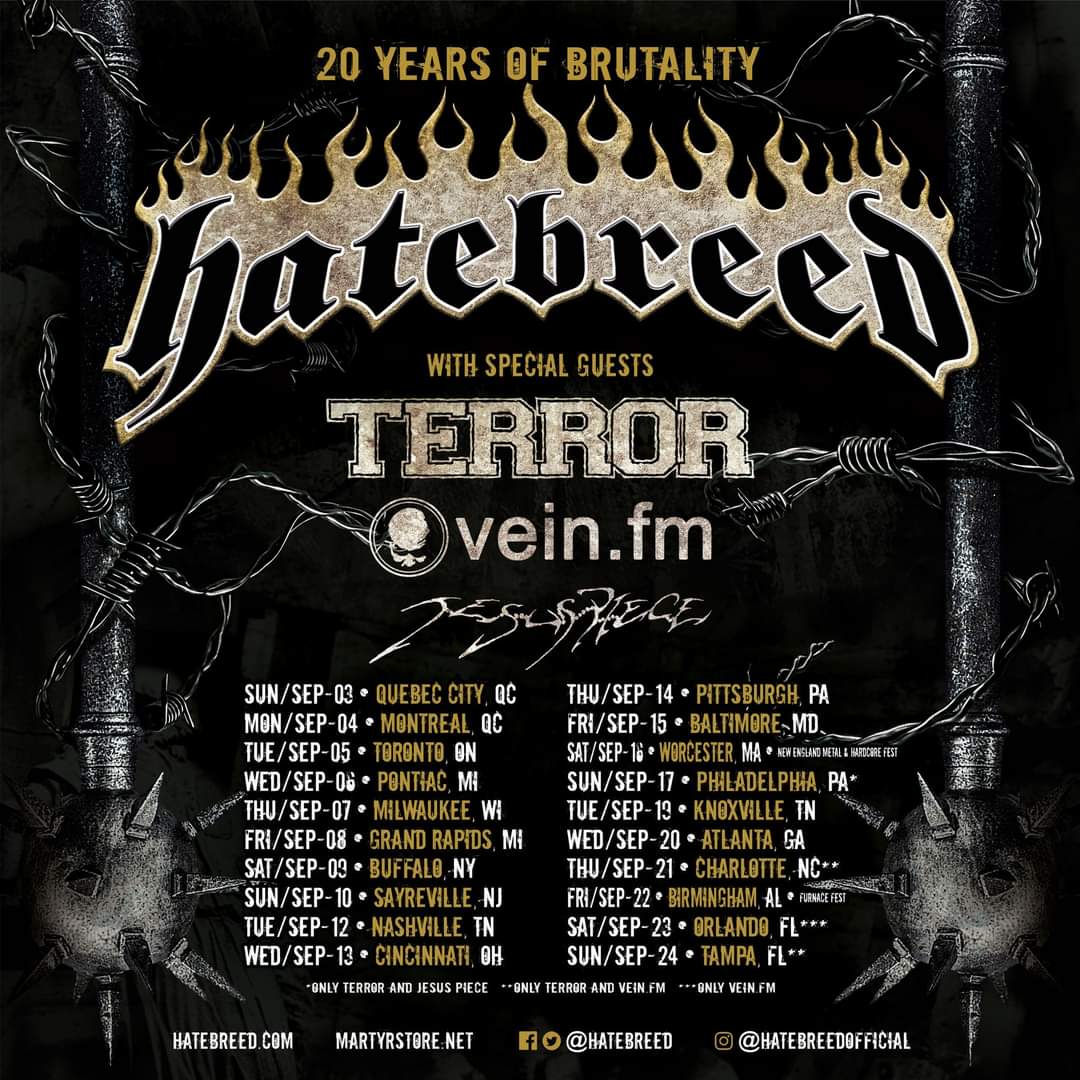 Hatebreed Announce “The Rise Of Brutality” 20th Anniversary Tour With ...