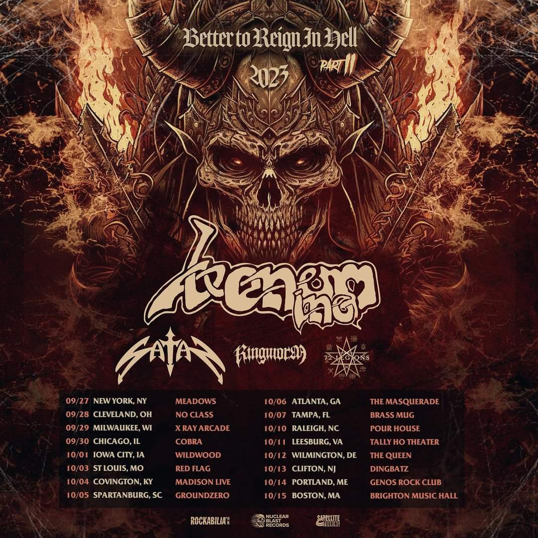 Venom Inc. Announce U.S. Tour With Satan, Ringworm, & 72 Legions ...