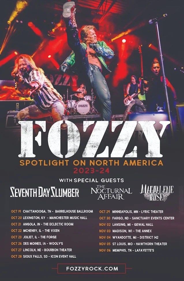 Fozzy Announce Fall U.S. Tour – Metal Anarchy