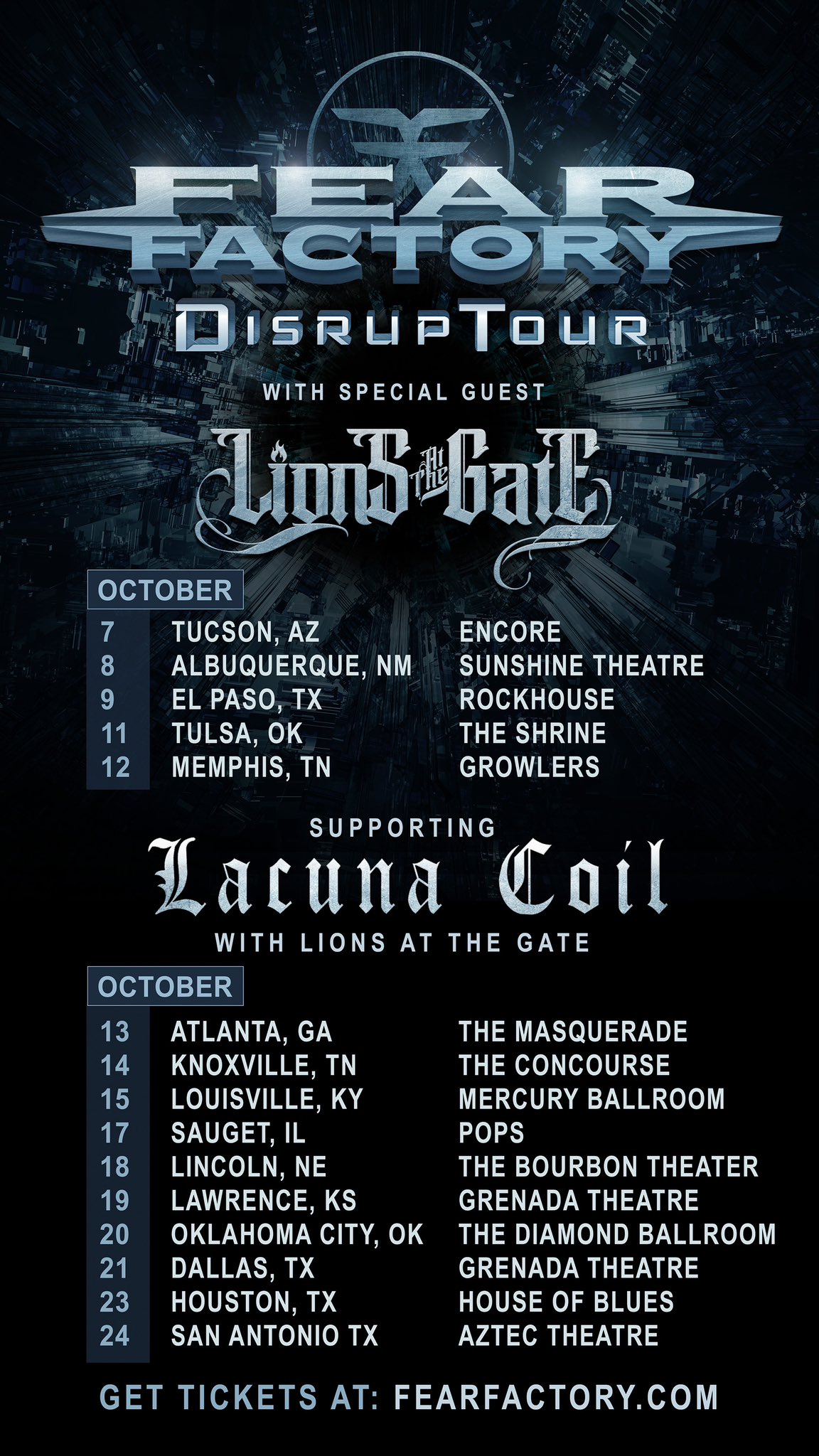 Fear Factory Announce October Headlining Dates – Metal Anarchy
