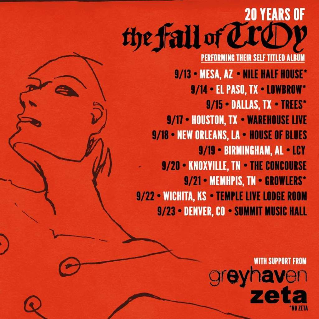 The Fall Of Troy To Continue Celebrating 20th Anniversary Of Self ...