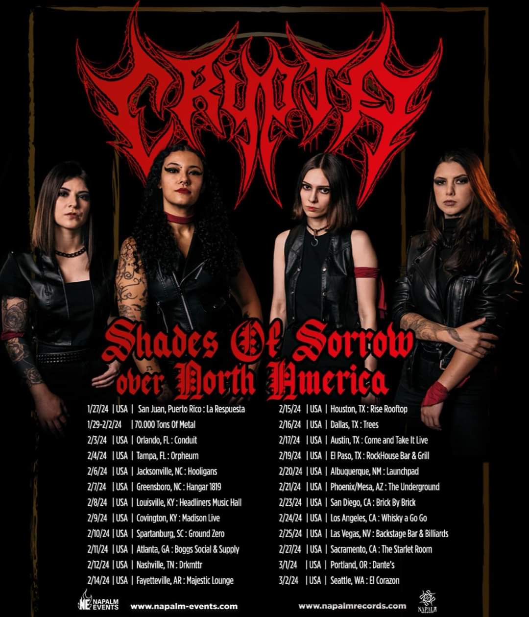 Crypta Announce Headlining U.S. Tour – Metal Anarchy