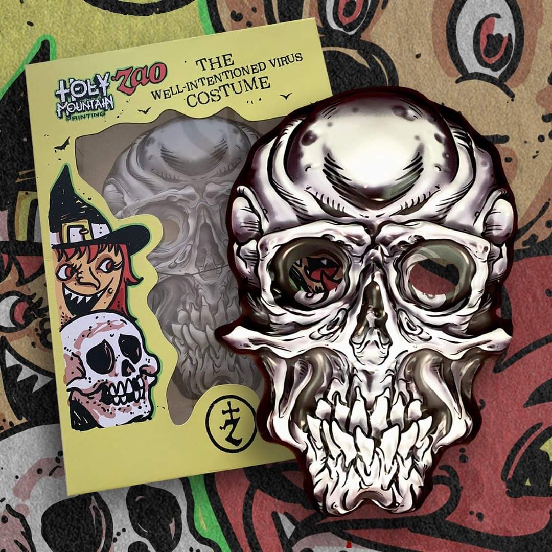 Zao Release “The Well-Intentioned Virus” Mask – Metal Anarchy