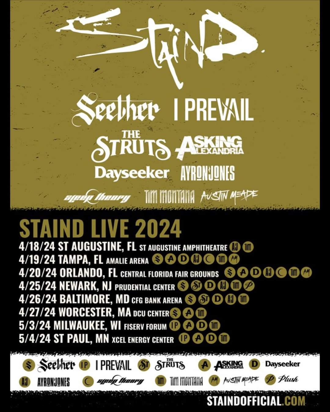 Staind Announce Spring Rock Radio Festival Tour – Metal Anarchy