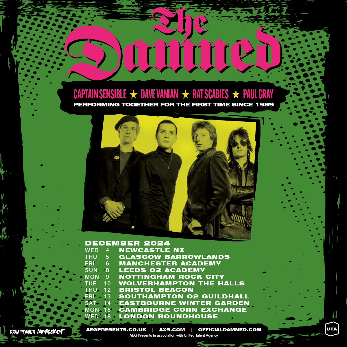 The Damned Reunite With Drummer Rat Scabies, Announce UK Tour – Metal ...