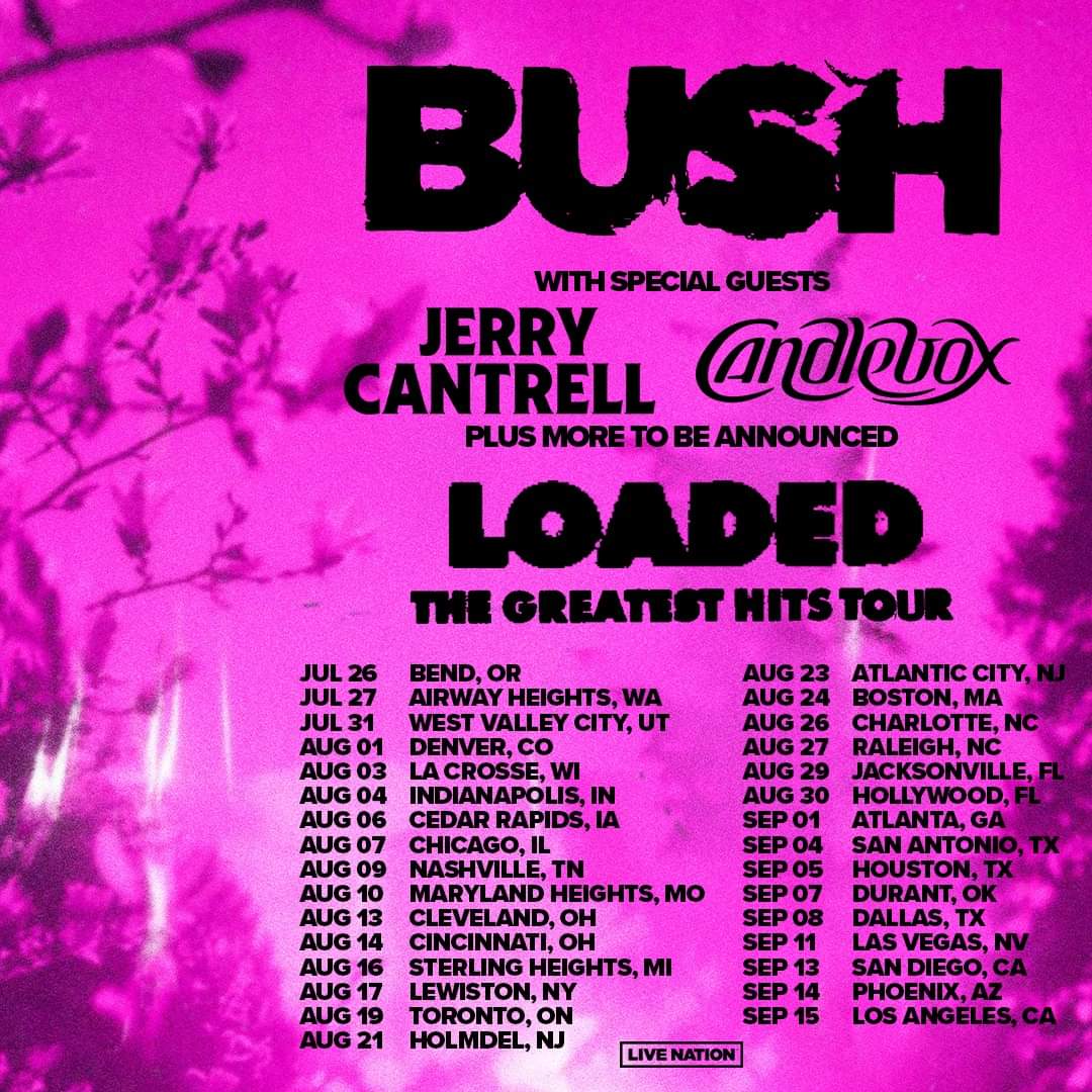 Bush Announce North American Tour With Jerry Cantrell And Candlebox ...