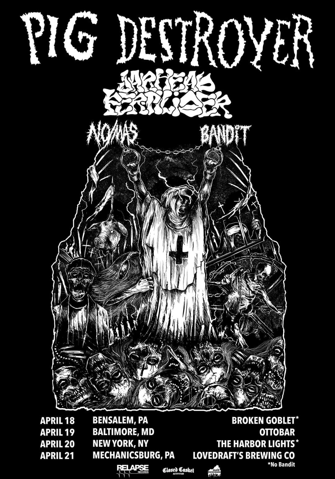 Pig Destroyer Announce April East Coast Shows – Metal Anarchy