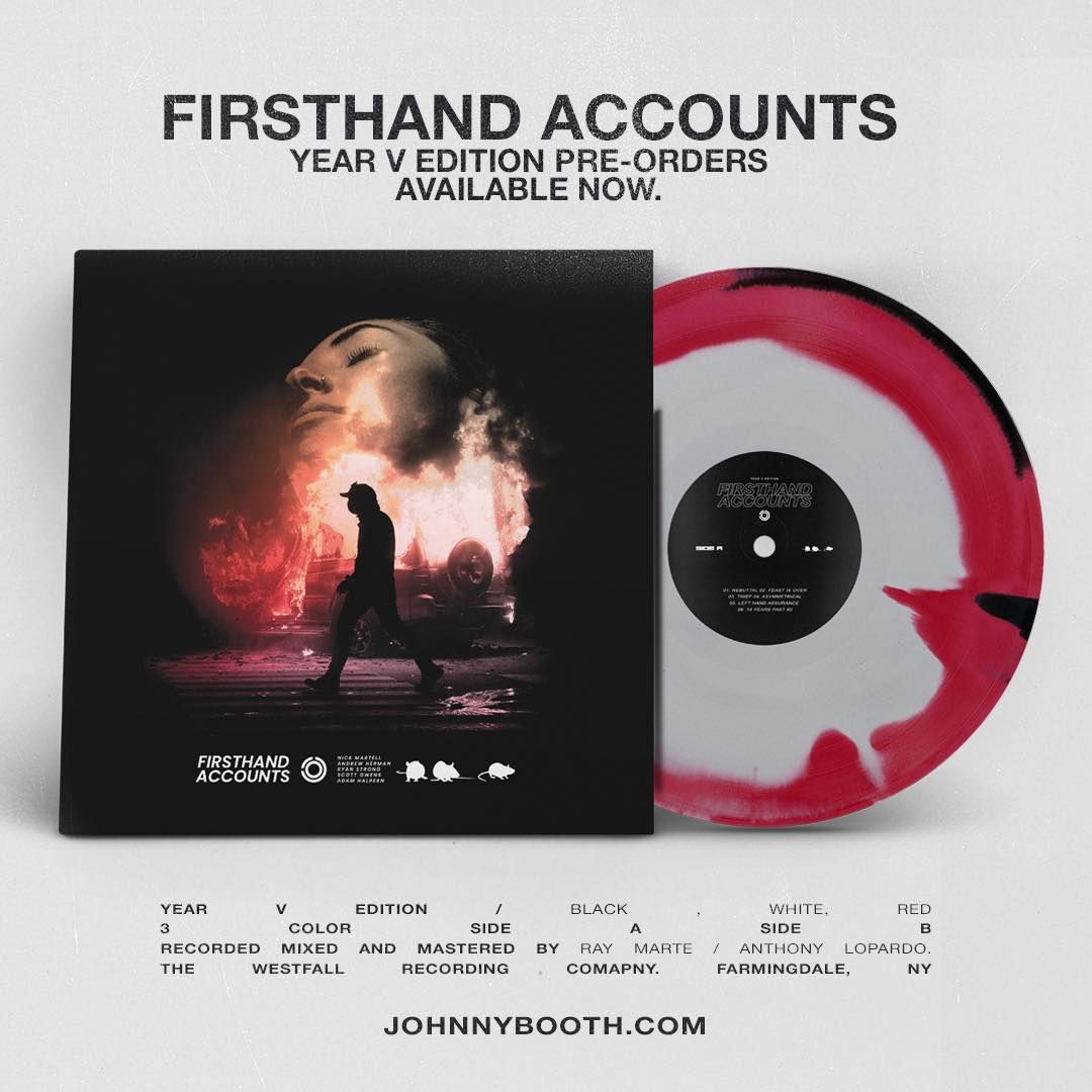 Johnny Booth Announce Fifth Anniversary Vinyl Pressing Of “Firsthand ...