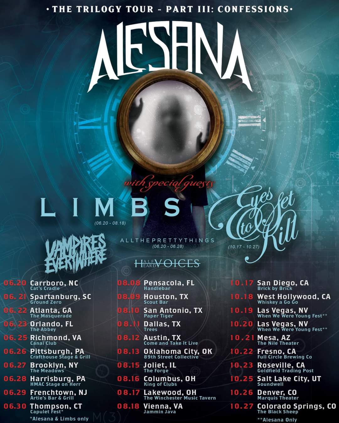 Alesana Announce “The Trilogy Tour – Part III: Confessions” – Metal Anarchy