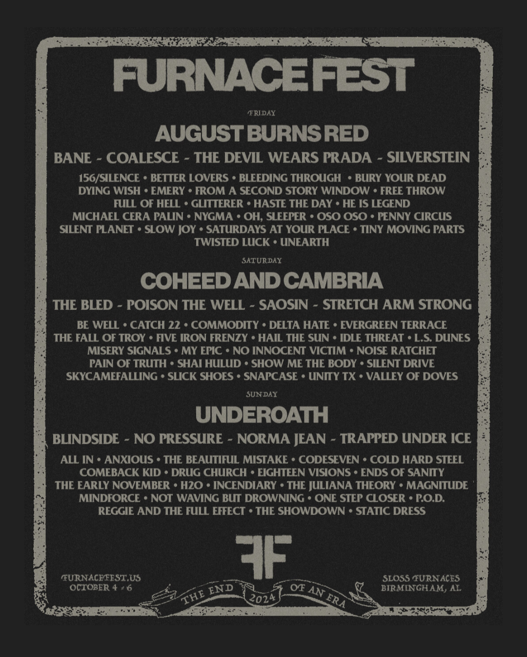 Blindside To Perform “About A Burning Fire” In Full At Furnace Fest ...