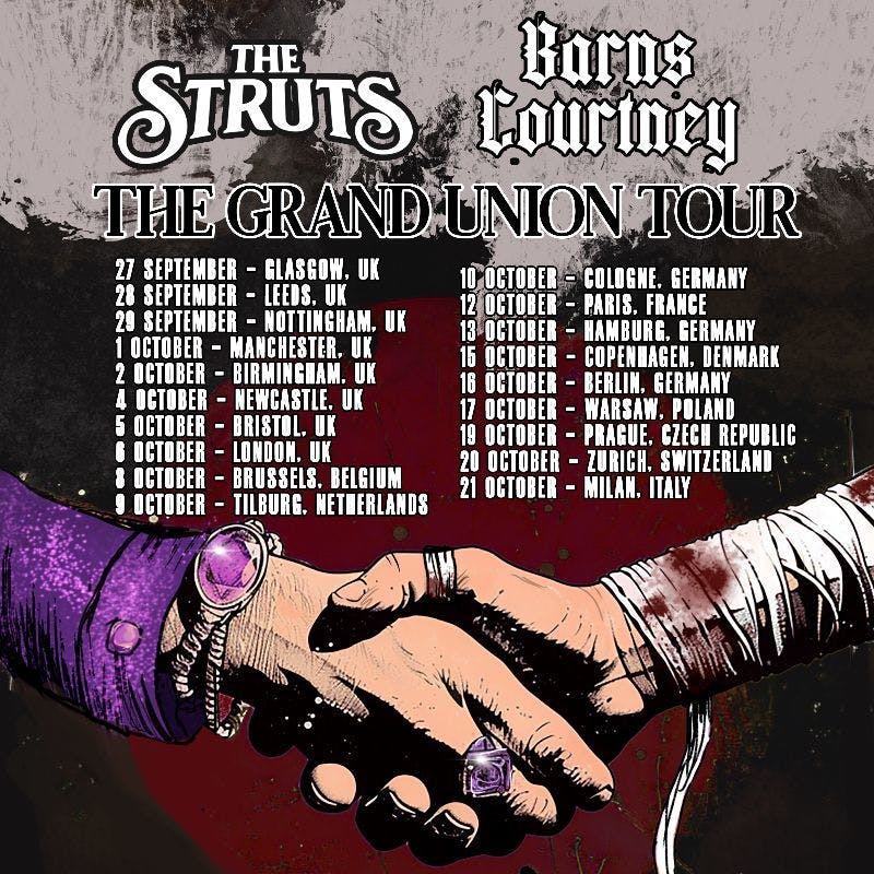 The Struts And Barns Courtney Announce European/UK Tour – Metal Anarchy