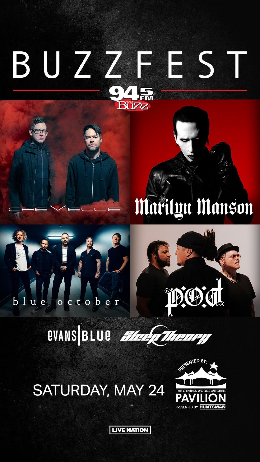 Marilyn Manson, Chevelle, P.O.D., Etc. Set For Buzzfest And BFD Events ...