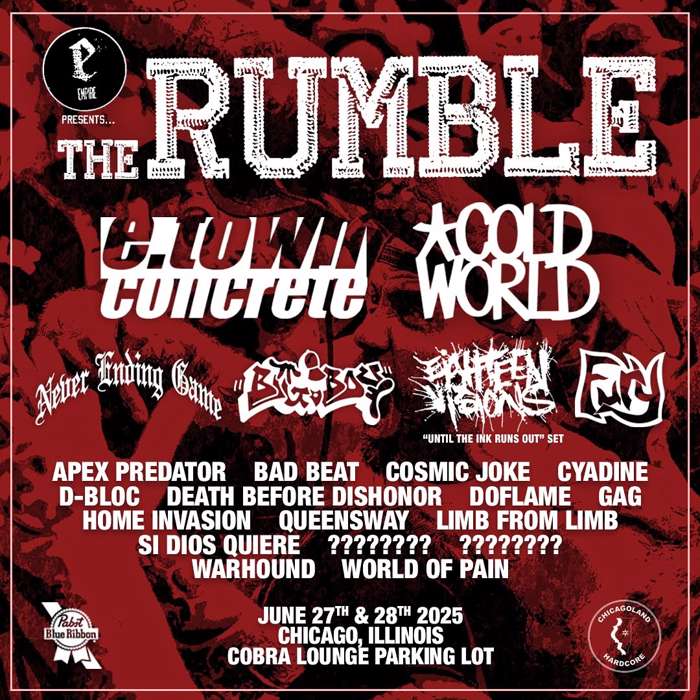 E.Town Concrete, Cold World, Eighteen Visions, Etc. Set For 2025 The ...