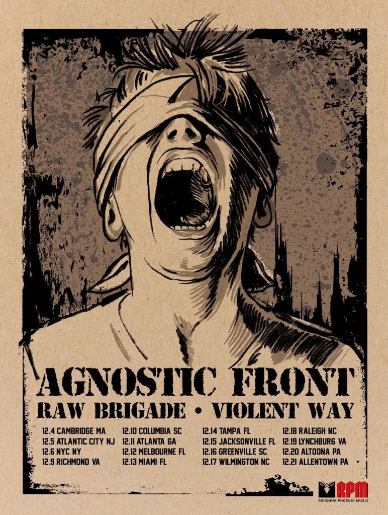 Agnostic Front Announce December East Coast Tour – Metal Anarchy