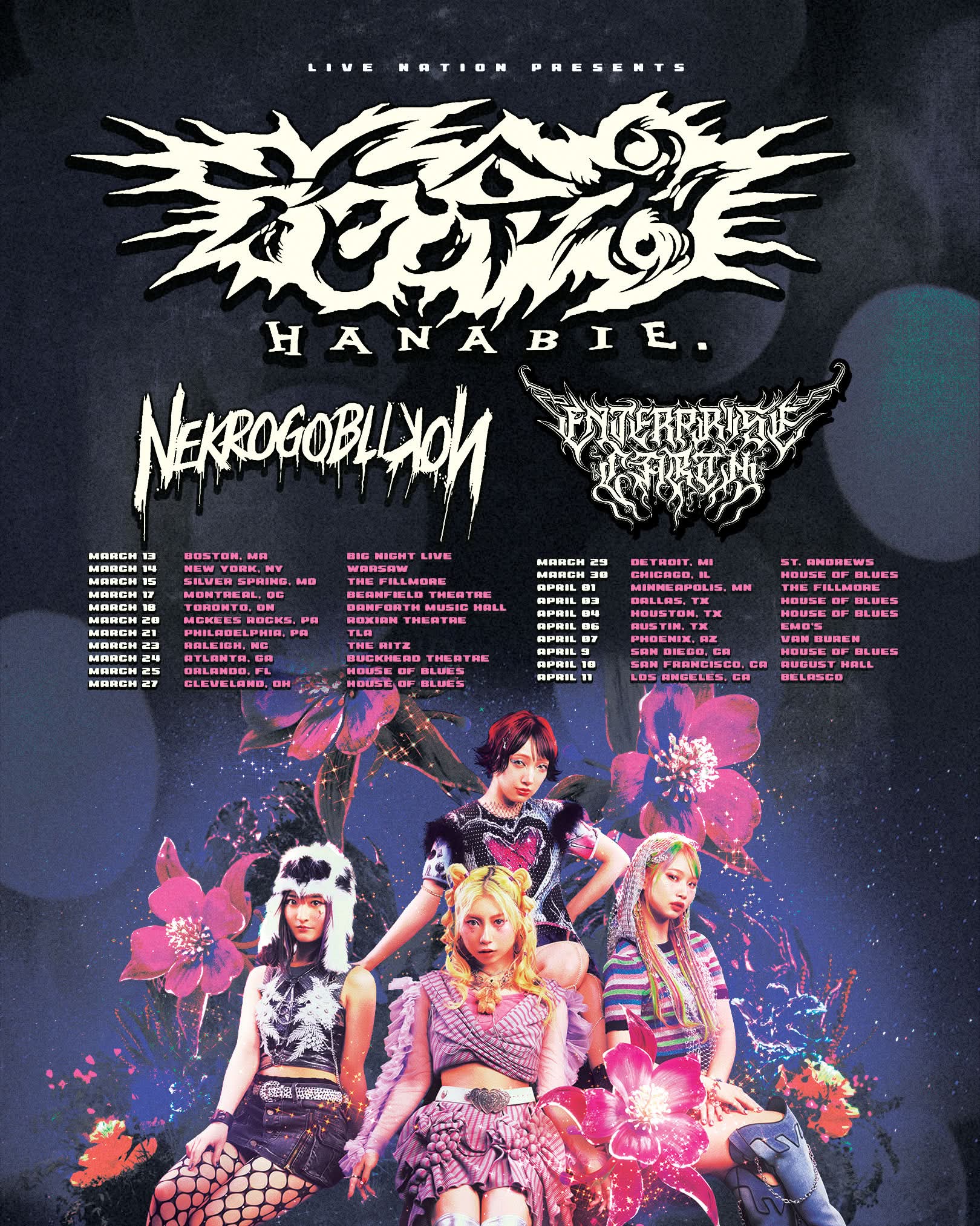 HANABIE. Announce Spring 2026 North American Tour With Nekrogoblikon ...