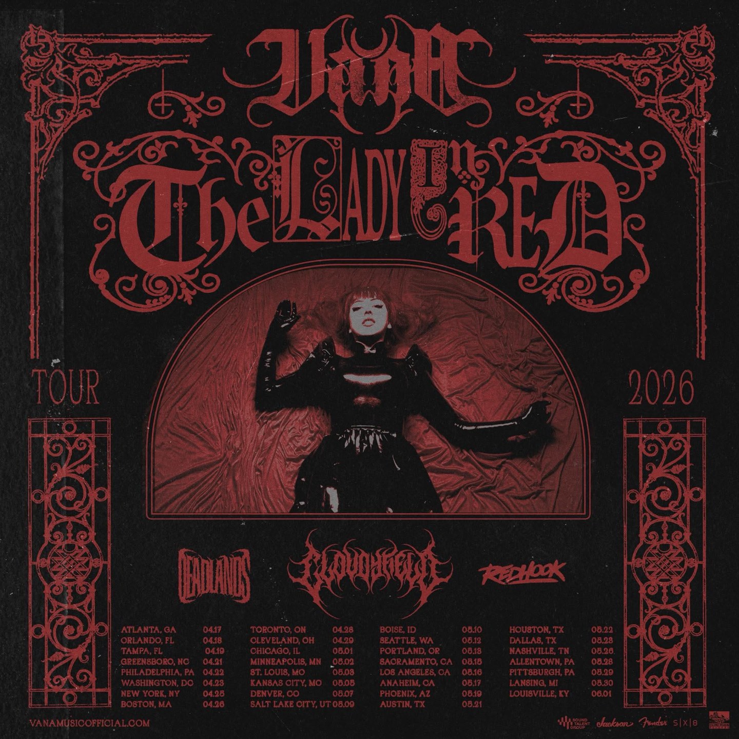 Vana Announces Spring North American Tour With Cloudyfield, Deadlands ...