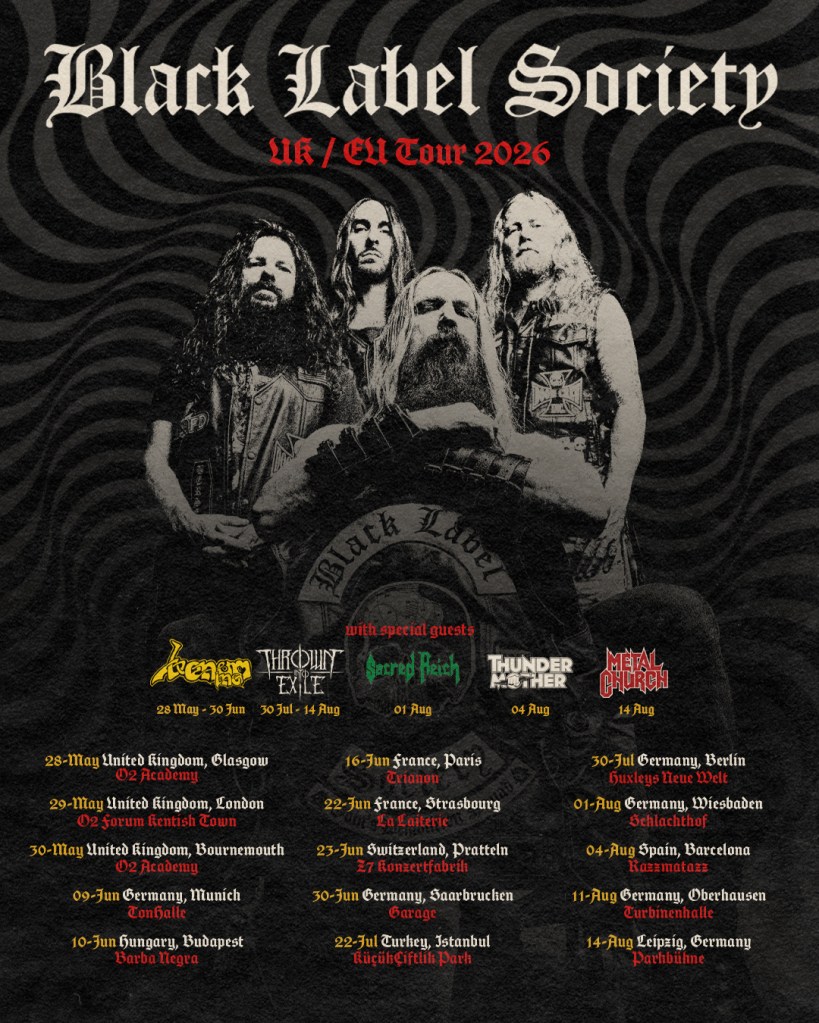 Black Label Society Announce European/UK Tour – Metal Anarchy