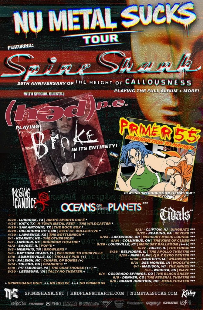Spineshank, (hed)p.e., And Primer 55 Announce “Nu Metal Sucks” Tour ...