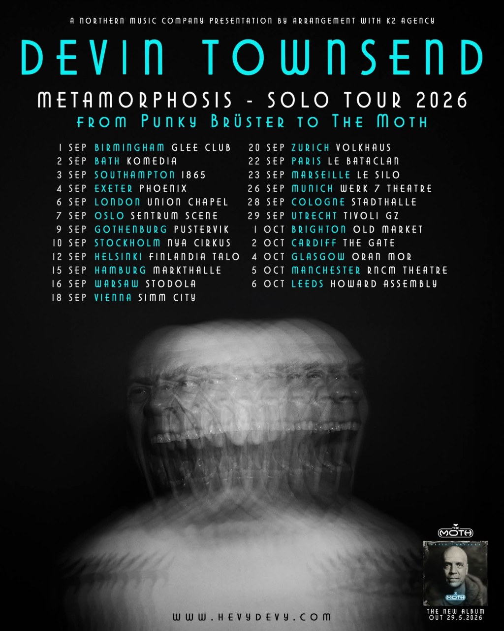 Devin Townsend Announces Fall European/UK Tour – Metal Anarchy