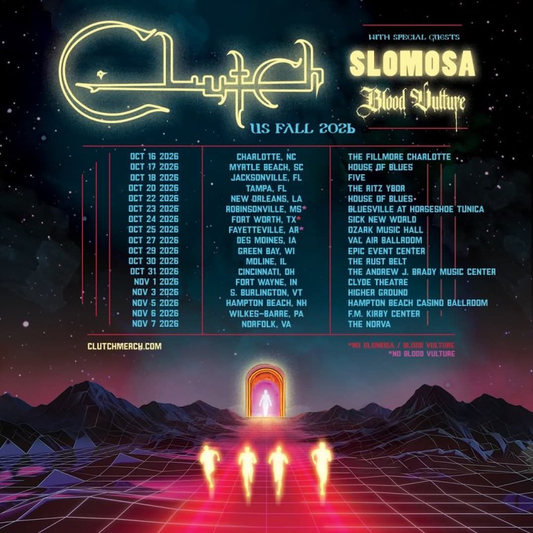 Clutch Announce U.S. Tour With Slomosa & Blood Vulture – Metal Anarchy