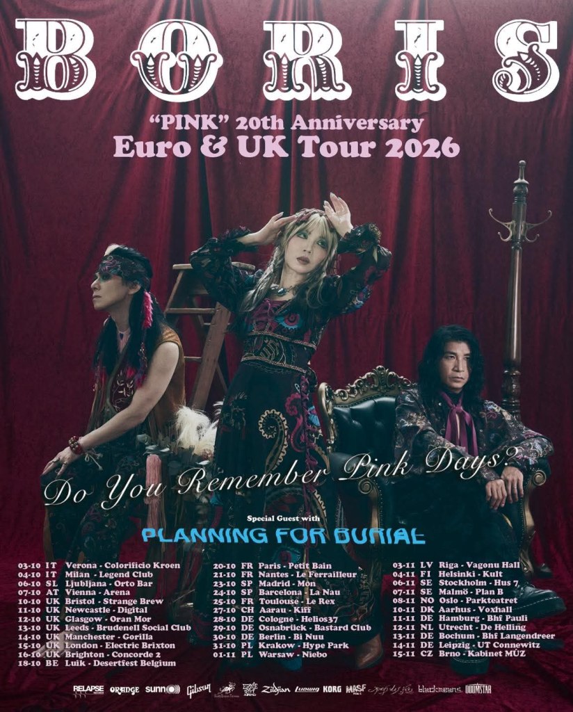 Boris Announce European/UK Leg Of “Pink” 20th Anniversary Tour – Metal ...
