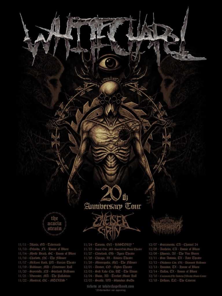 Whitechapel Announce 20th Anniversary North American Tour With Chelsea ...
