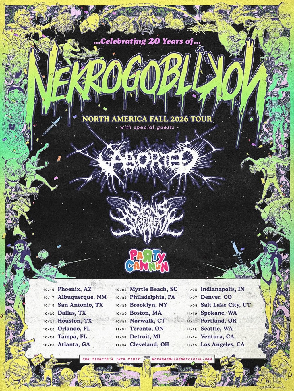 Nekrogoblikon Announce North American Tour With Aborted, Signs Of The ...